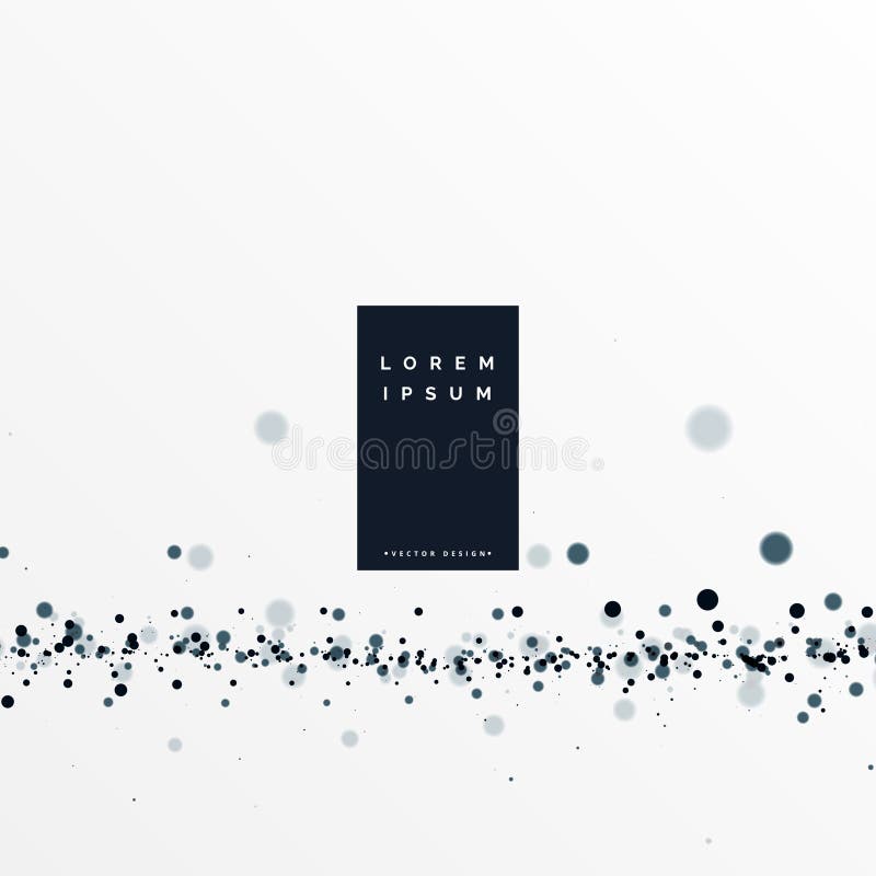 White Background with Black Particle Effect Stock Vector - Illustration ...