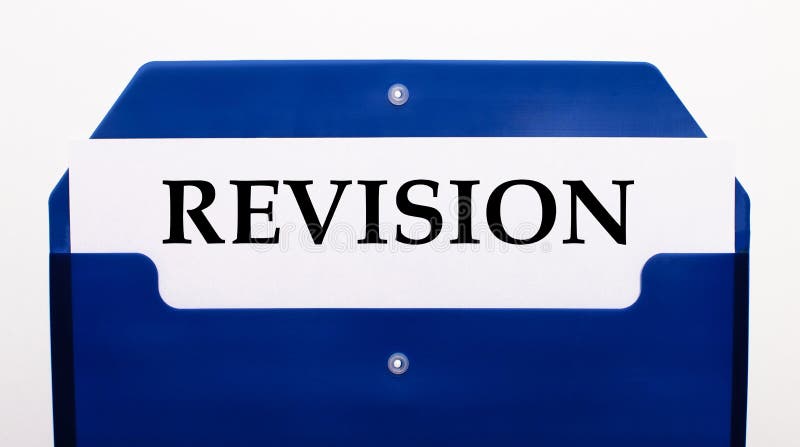 On a White Background, a Blue Folder for Papers. in the Folder is a ...