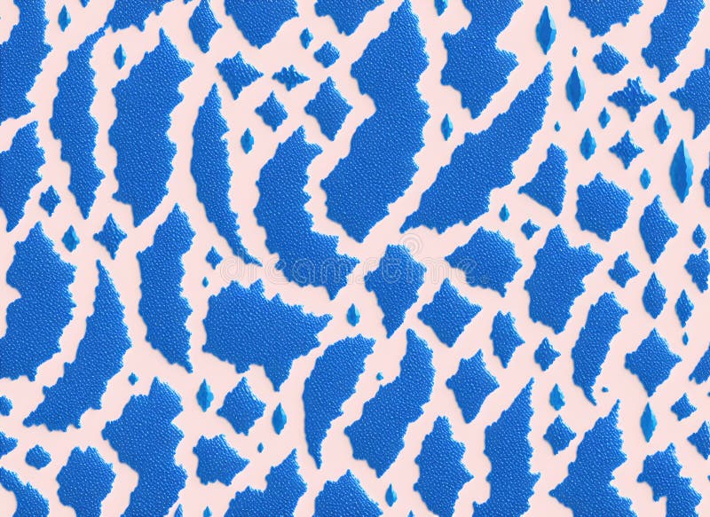 White Background with a Blue Repeating Pattern. Stock Illustration ...