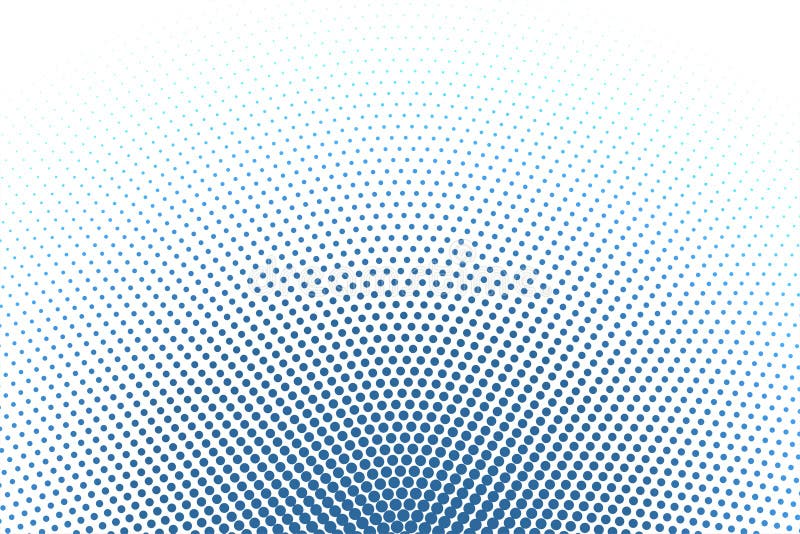 White Background with Blue Round Halftone Pattern Background Stock ...