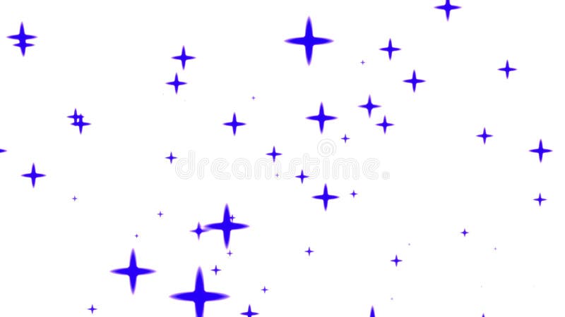 White Background with Blue Stars Flying Towards the Front. Stock Video ...