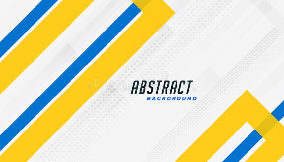 White Background with Blue Yellow Lines Vector Illustration Stock ...