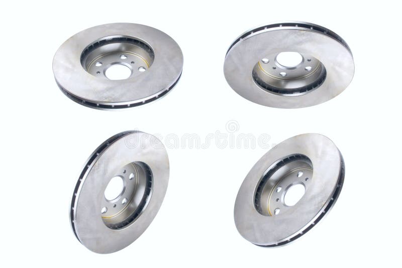 On White Background Brake Discs for Front Stock Image - Image of auto ...