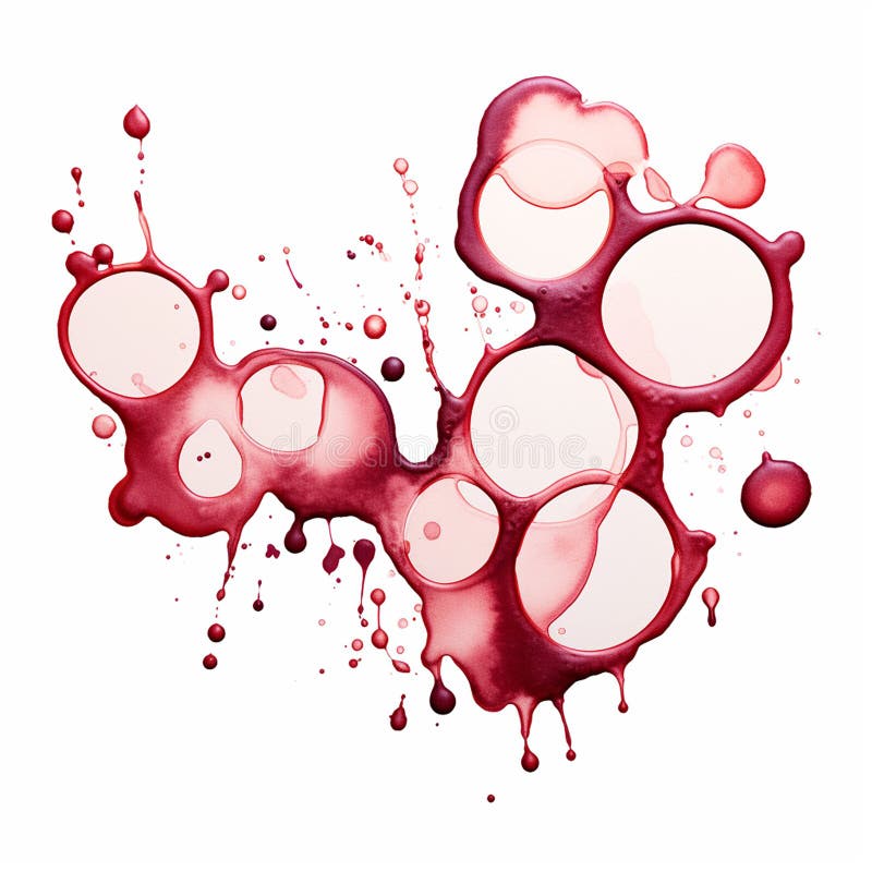 White Background with Colorful Blots and Splats Stock Illustration ...