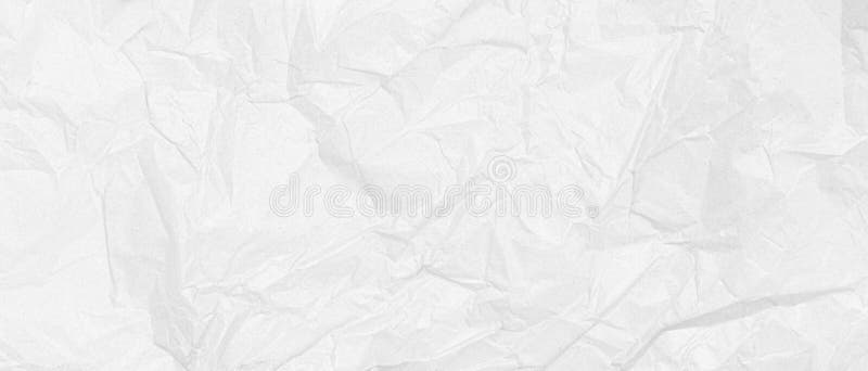 Sheet of Crumpled Light White Paper Stock Image - Image of view ...