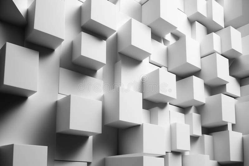 White Background with 3D Cube Effect Stock Illustration - Illustration ... White Background with 3D Cube Effect Stock Illustration - Illustration ...
