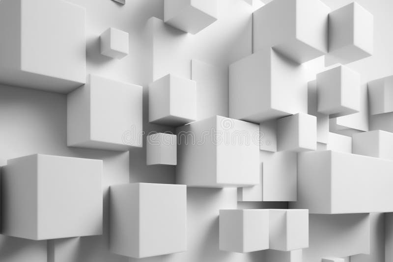 White Background with 3D Cube Effect Stock Illustration - Illustration ... White Background with 3D Cube Effect Stock Illustration - Illustration ...