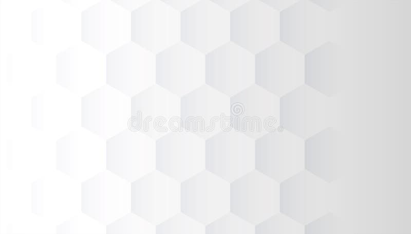White Background with 3d Hexagonal Pattern Design Stock Vector ...