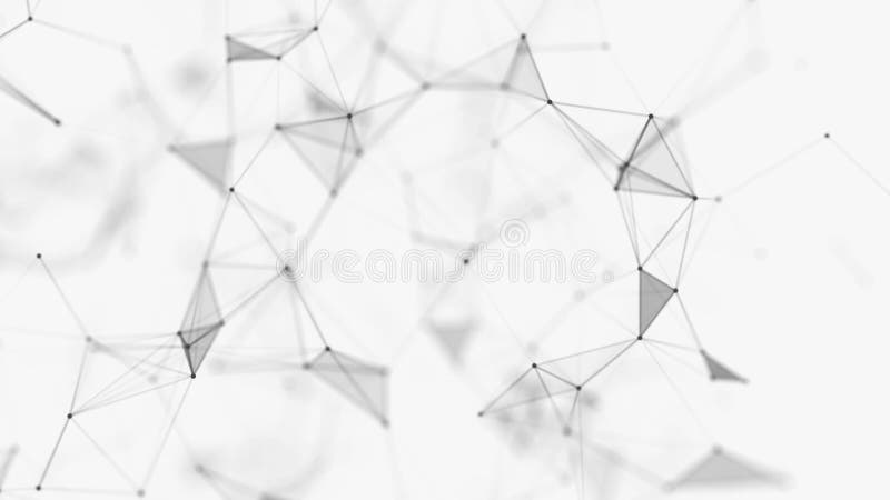 White Background 3d Rendering Abstract 3d Big Data Visualization Visual Information