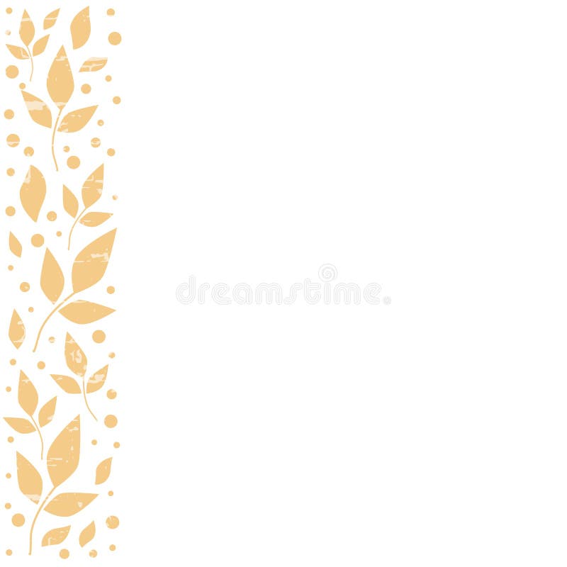 White Background with Decorative Stripe on the Left Side with Orange ...