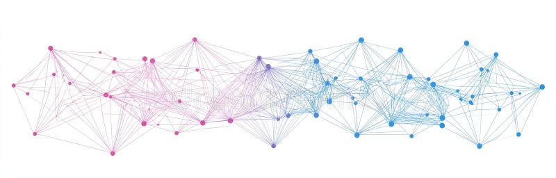 White Background Featuring Intricate Web Linked Dots Lines Stock Photos ...