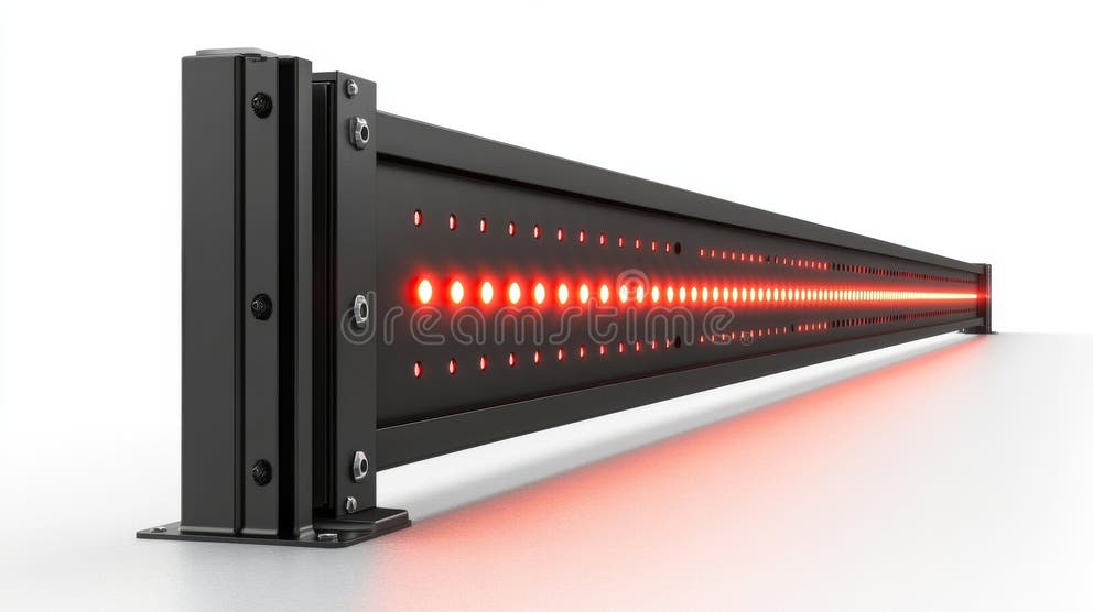 A White Background Featuring a Side View of an Electric Gate Opener ...