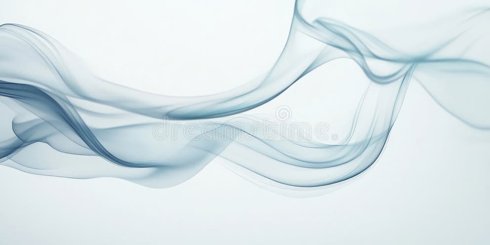 A White Background Featuring Smooth, Overlapping Waves that Create a ...