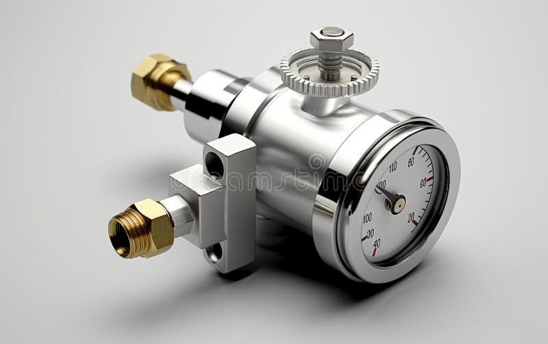 White Background Fuel Pressure Regulator Stock Image - Image of diesel ...