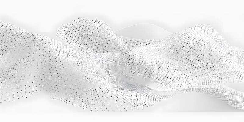Abstract White Dotted Wave Pattern Stock Illustration - Illustration of ...