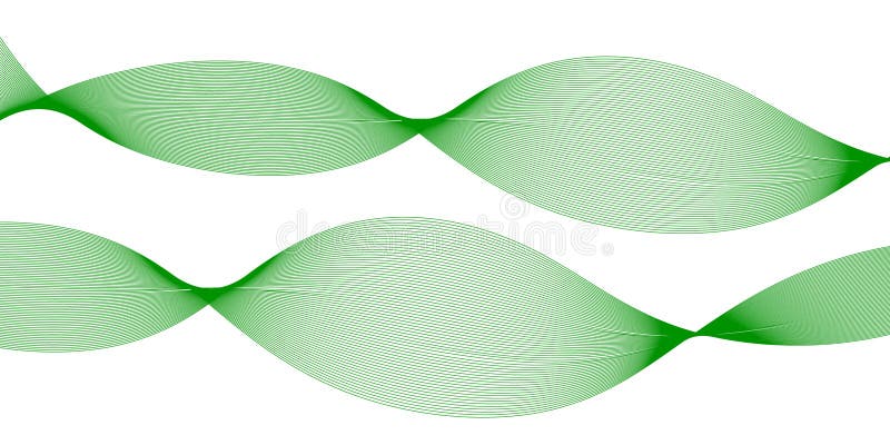 White Background Green Wave Lines Flowing Waves Abstract Design Vector ...