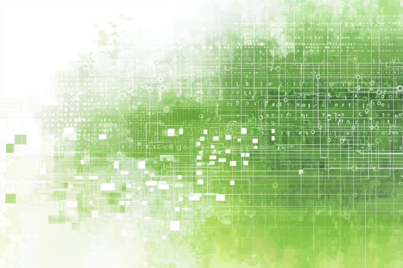 On a White Background, Green Web 3.0 Text is Surrounded by Green Code ...