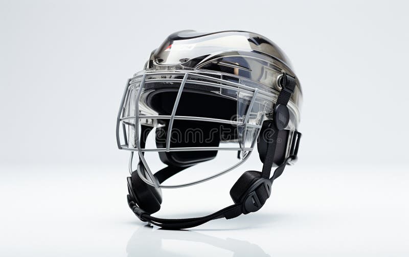 White Background and Hockey Visor Stock Photo - Image of equipment ...