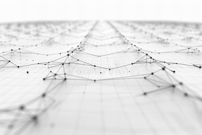 A White Background with an Intricate Grid Pattern, Reminiscent of ...