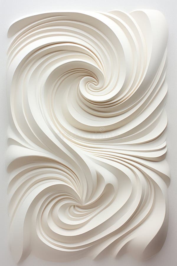 White Background, Light Gray and White Wave Flowing Modern Curve Luxury ...