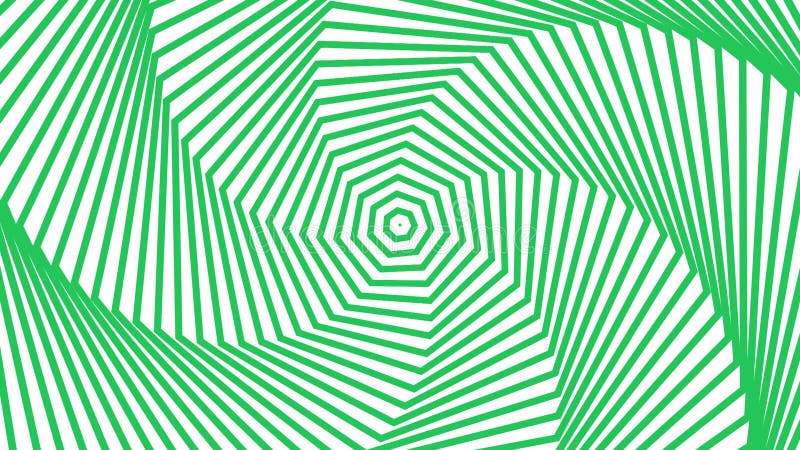 White Background with Light Green 7-sided Polygon Lines Changing Color ...