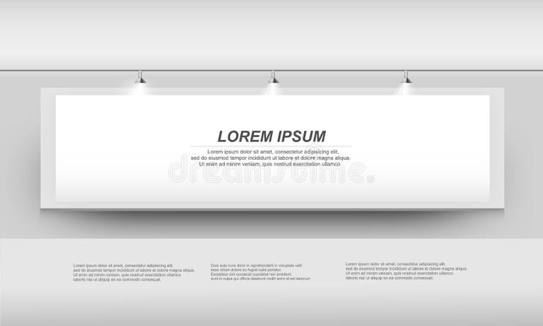 White Background with Light Lumb Stock Illustration - Illustration of ...