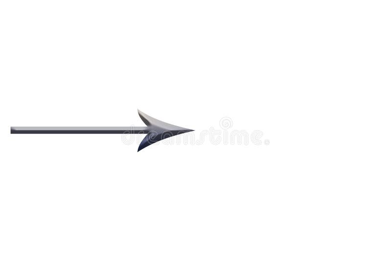 White Background with a Pointer Arrow Stock Illustration - Illustration ...