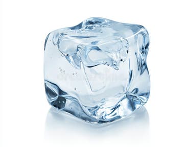 White Background Melted Ice Cube PNG. Stock Illustration - Illustration ...