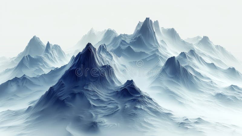 A White Background with Minimal Lines and Fluctuating Shapes of ...
