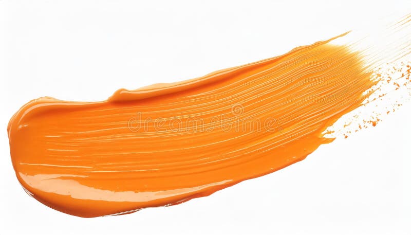 White Background with Orange Paint Smears Stock Image - Image of ...