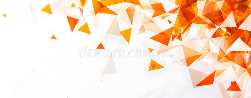 Abstract Geometric Pattern with Orange and Red Triangles Stock ...