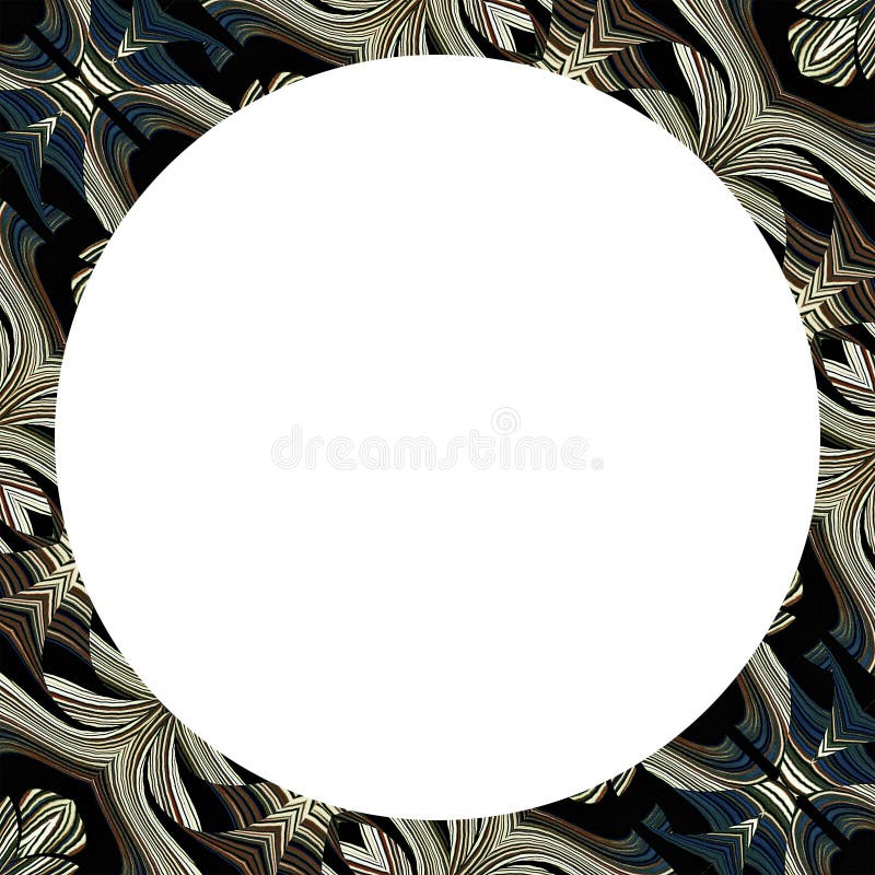 White Background with Decorated Design Rounded Borders Stock ...