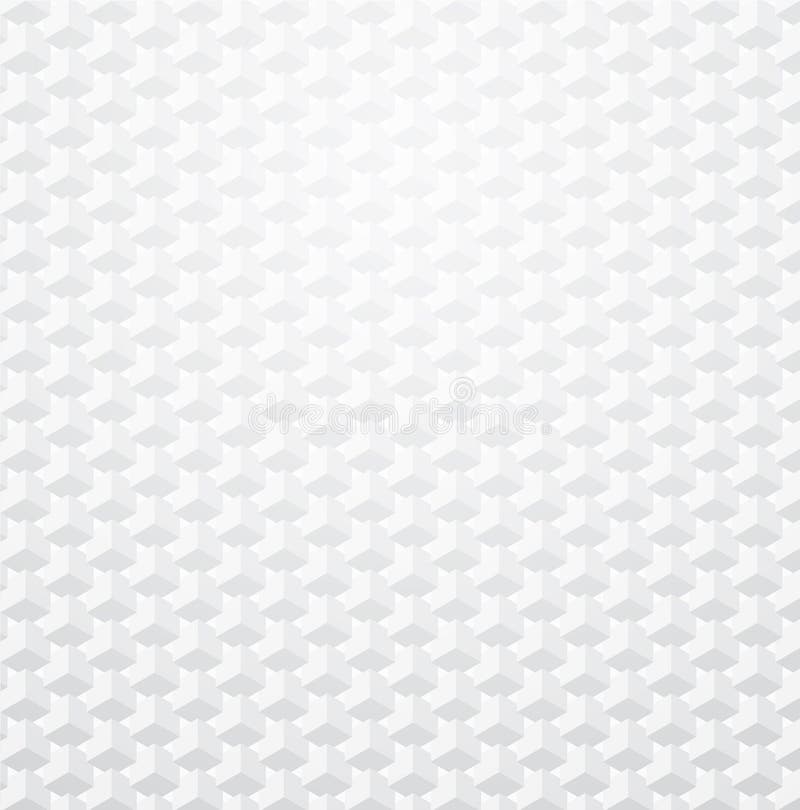 White Background with Pattern of Cubes. Stock Vector - Illustration of ...