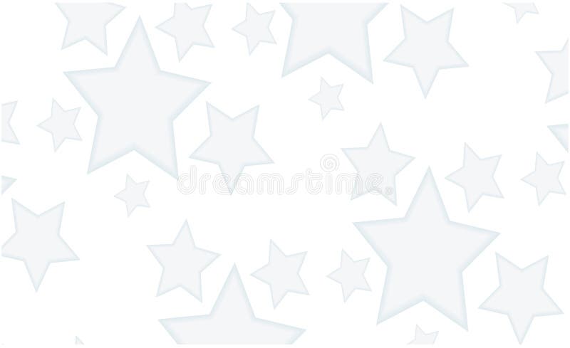 White Background Pattern Grey Stars Stock Vector - Illustration of ...