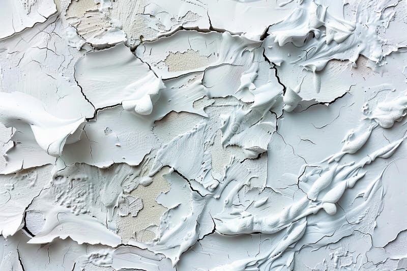 White Background, White Plaster Wall, Rough Texture, Painted with Soft ...