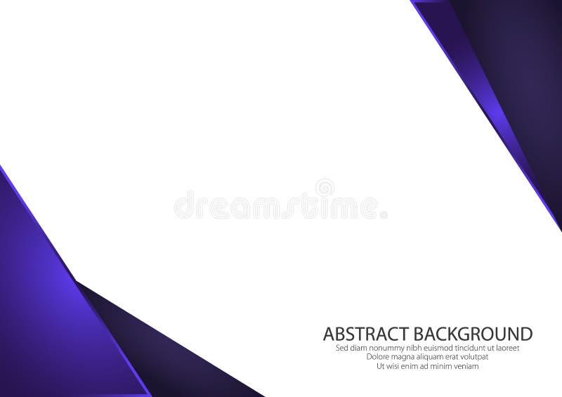White Background with Purple Color Shape Side. Modern Abstract Shape ...
