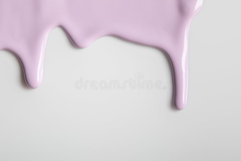 White Background with Purple Flowing Paint Stock Image - Image of ...
