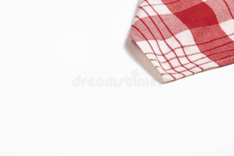 White Background and Rags with White and Red Squares in the Upper Right ...