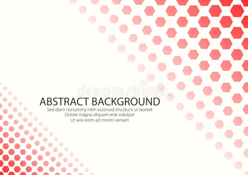 White Background with Red Color Hexagonal Shape Side. Modern Design ...