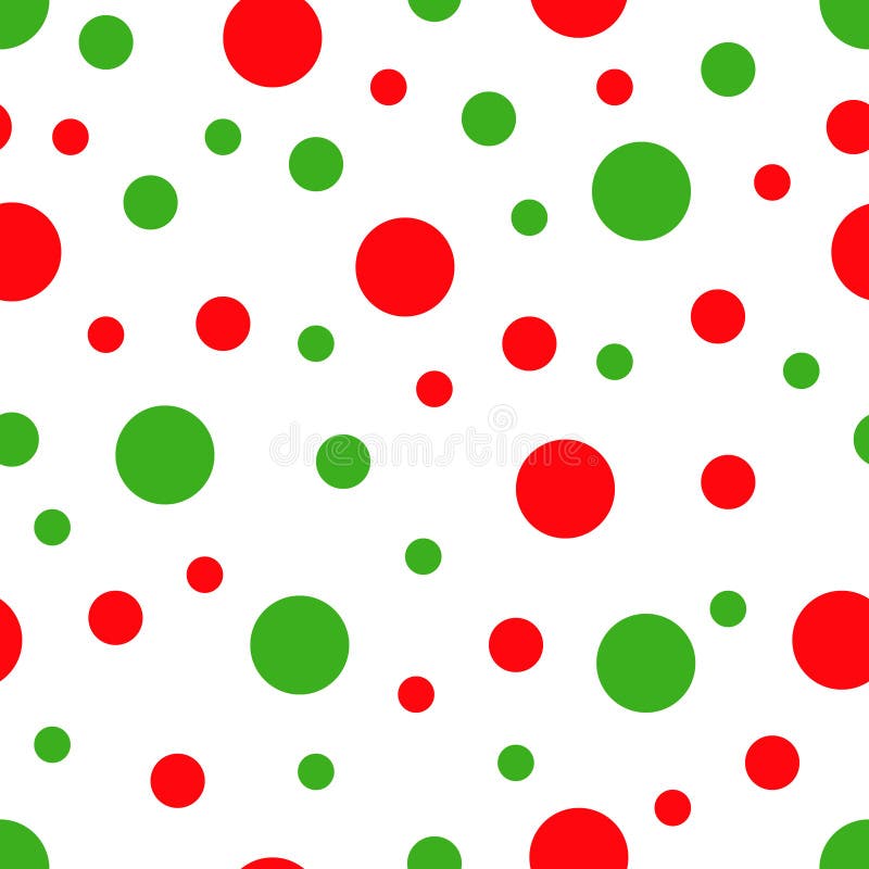 White Background with Red and Green Dots . Vector Illustration. Stock ...