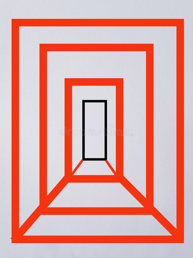 White Background with Red Square Stock Illustration - Illustration of ...