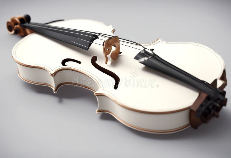 White Background Rendering 3d Instrument Bow Close Classical String ...