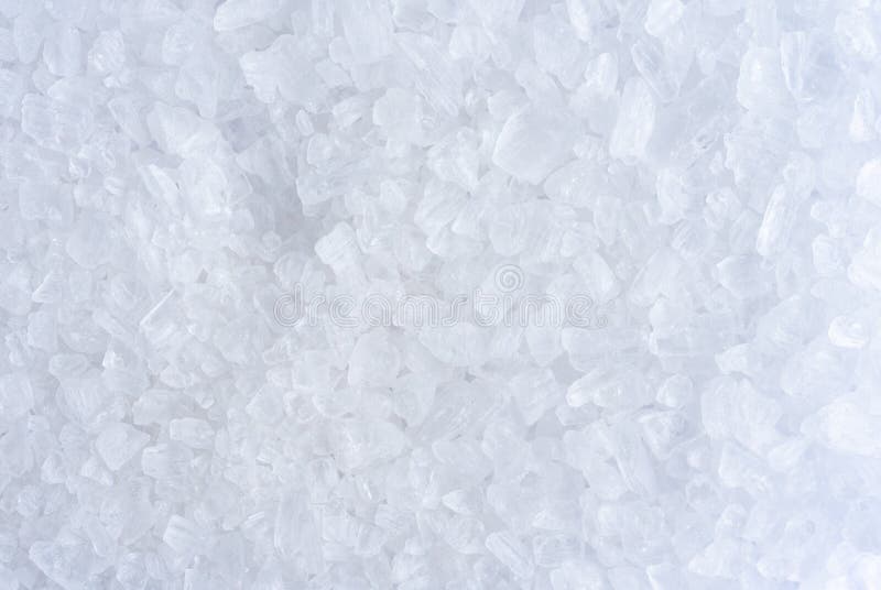 White Background of Rock Salt, Macro Stock Image - Image of food ...