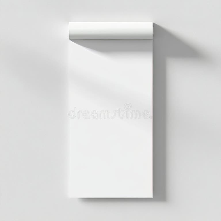 White Background Serves As the Setting for a Clean Blank Square Scroll ...