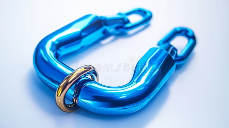 A White Background Serves As the Setting for a Lone Open Safety Pin ...