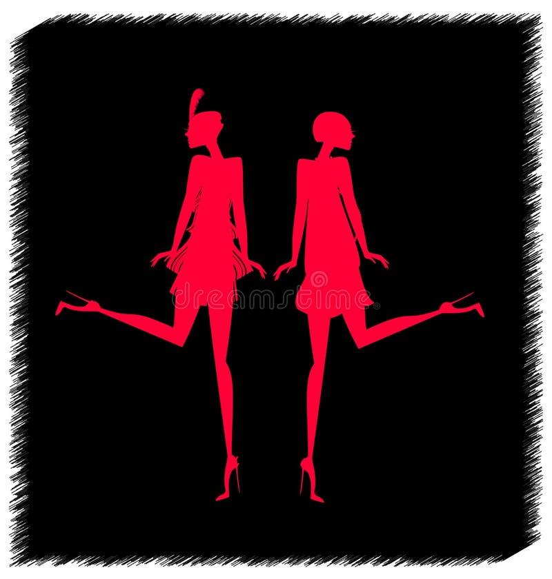 Abstract red dance stock vector. Illustration of couple - 110438251