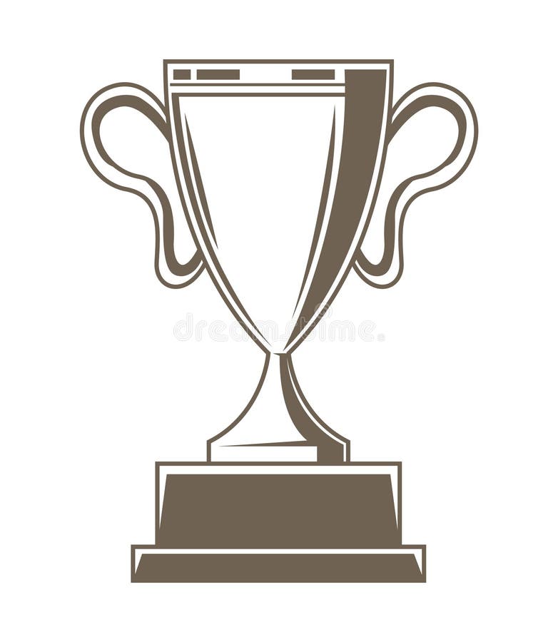 A White Background Showcases a Trophy Featuring Two Distinct Handles ...