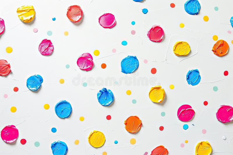 A White Background with Small, Colorful Dots Scattered Randomly ...