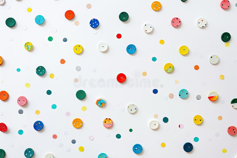 A White Background with Small, Colorful Dots Scattered Randomly ...