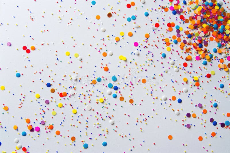 A White Background with Small, Colorful Dots Scattered Randomly ...